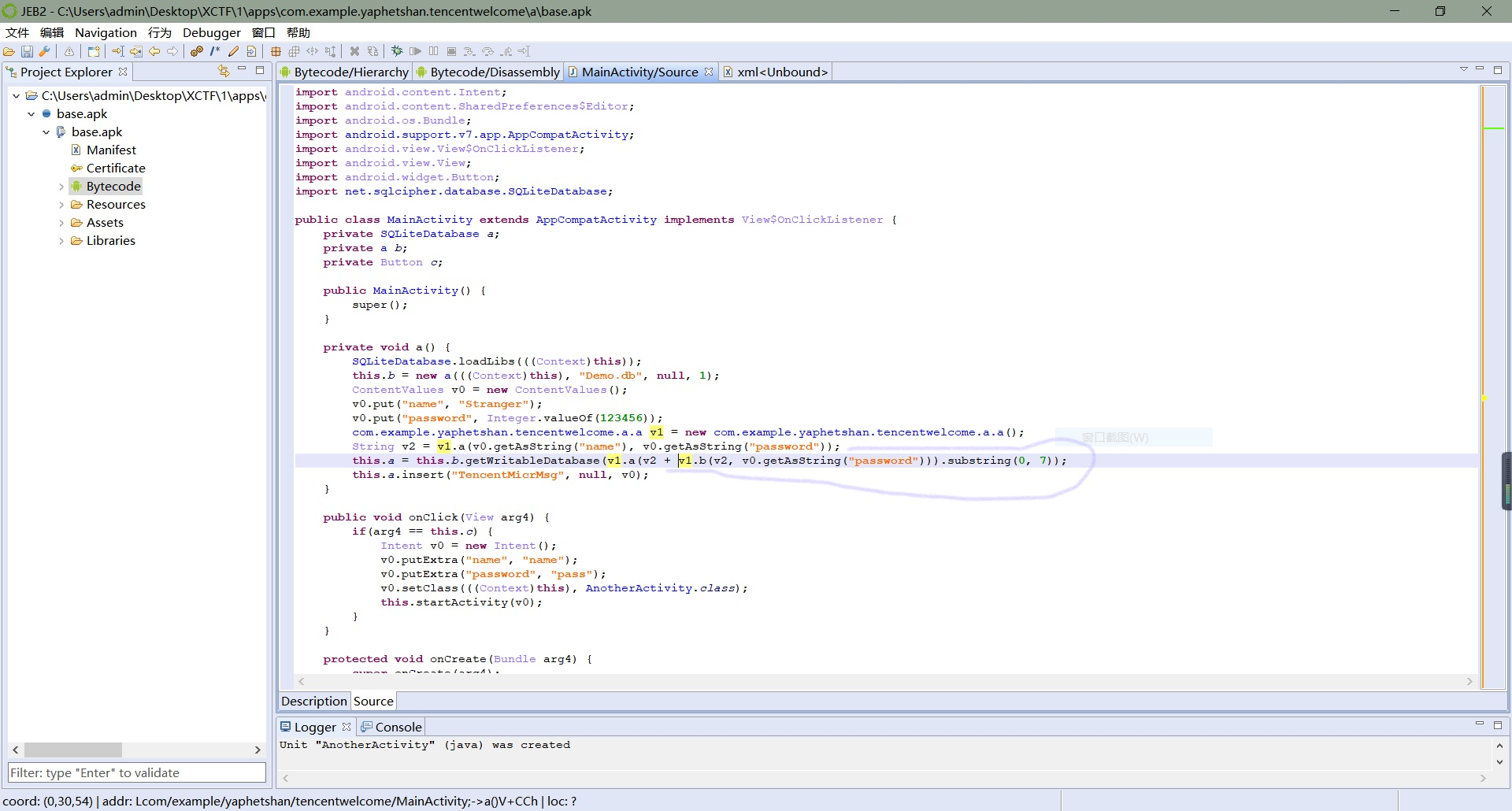 从XCTF的app3题目简单了解安卓备份文件以及sqliteCipher加密数据库_windy_ll的博客-CSDN博客