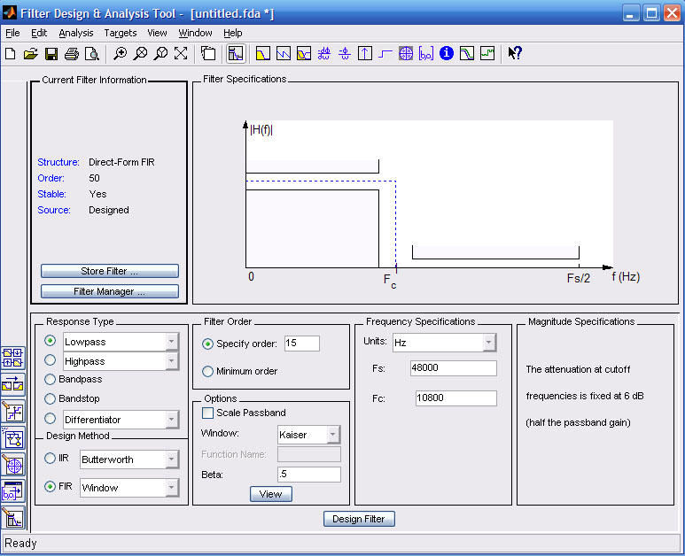 基于Matlab中FDATool工具箱的滤波器设计及相关文件的生成_matlab filter design & analysis tool-CSDN博客