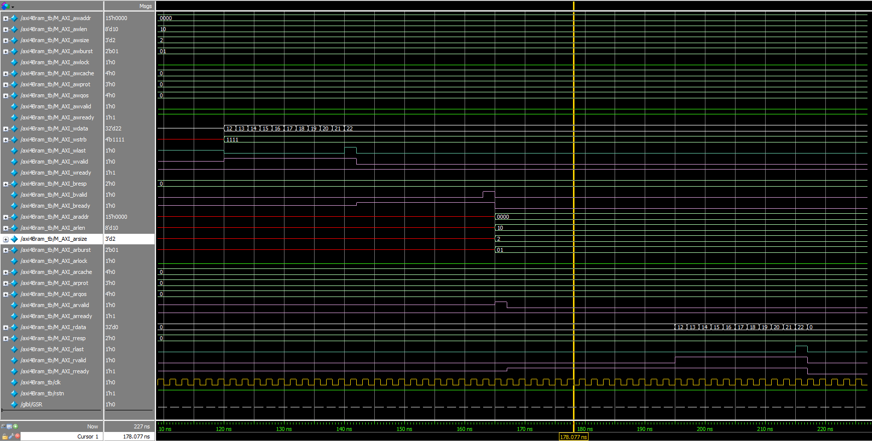 编写AXI4协议读写BRAM并仿真验证_axi bram controller-CSDN博客