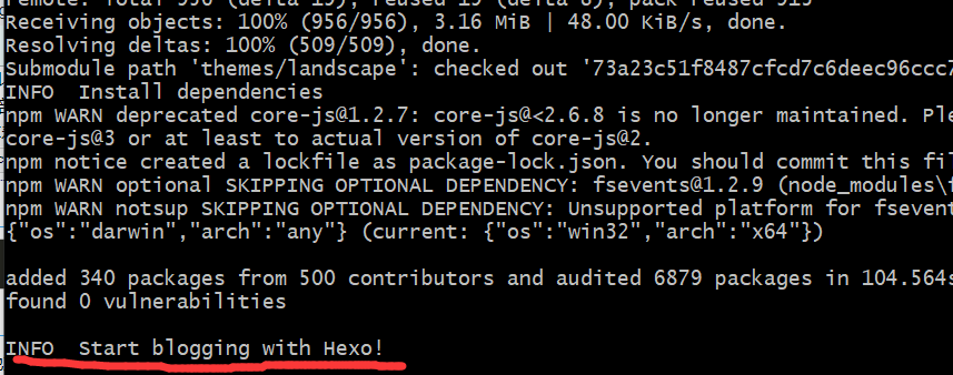 Hexo博客搭建记录（一）：本地搭建以及部署到githubgit Clone Failed Copying Data Instead Csdn博客 3967