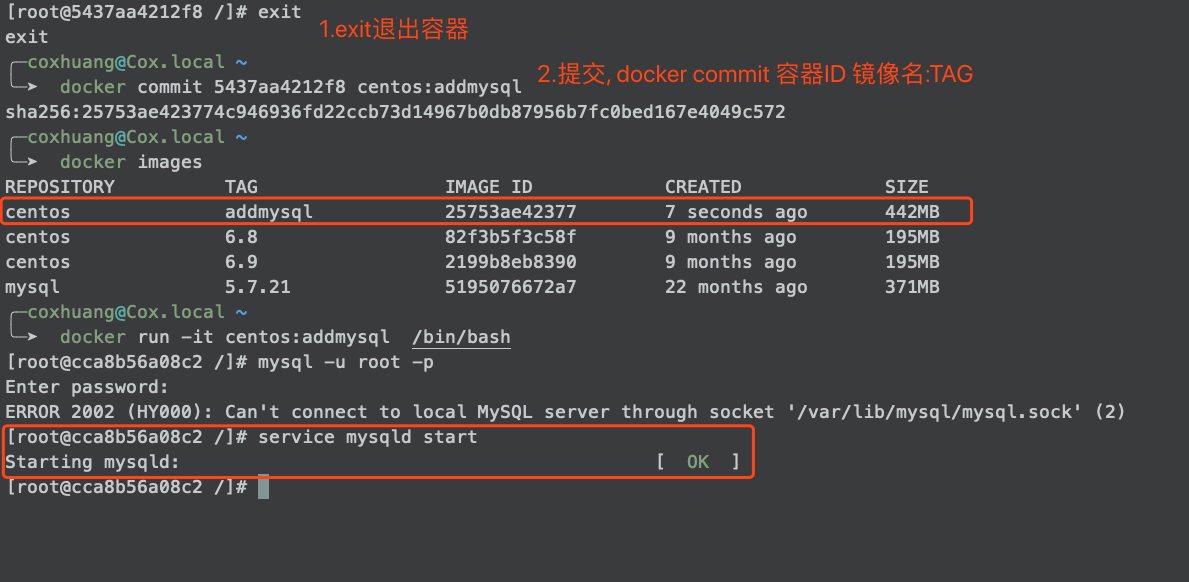 Docker中centos容器安装使用mysql Docker Centos容器安装mysql Csdn博客