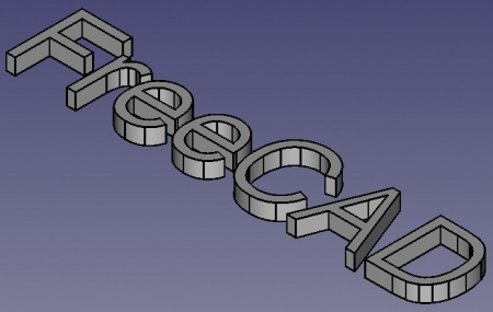 3d打印利器FreeCAD入门教程之三----3d文字雕刻篇_freecad 文字雕刻-CSDN博客