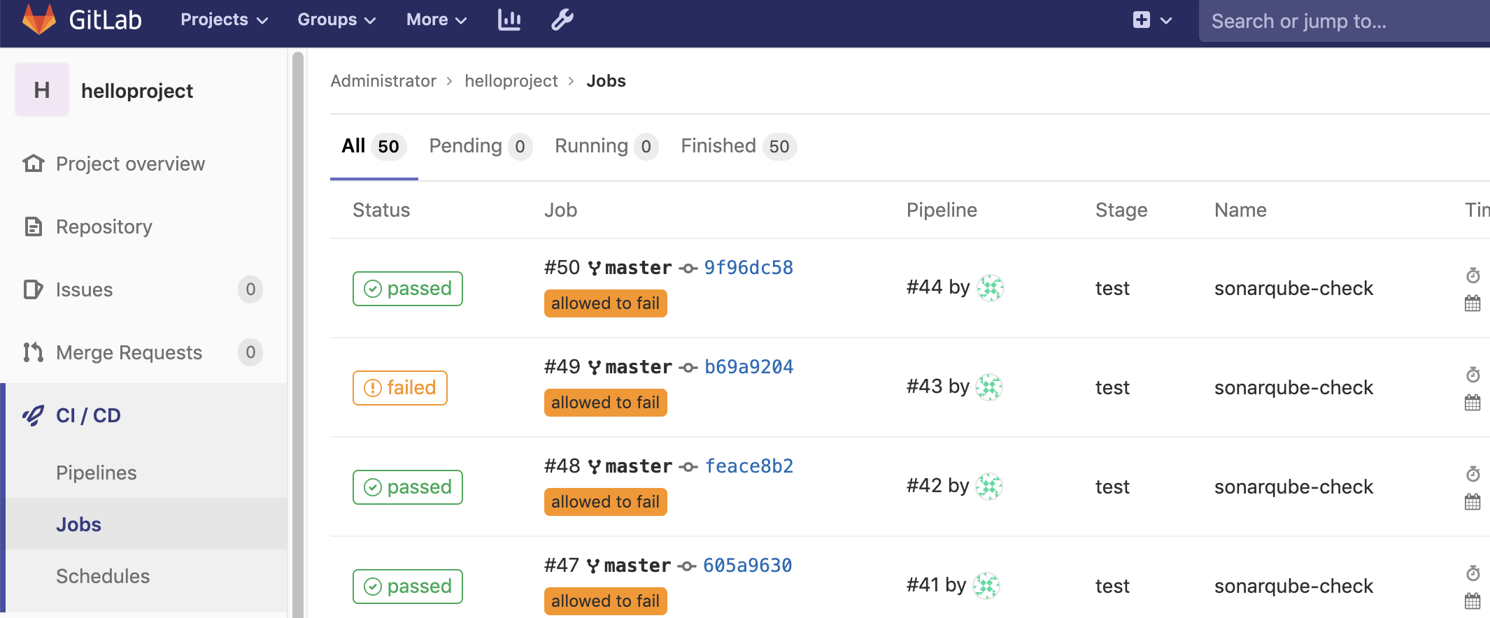 Gitlab与sonarqube整合-代码提交自动检测_quality gate status: failed-CSDN博客