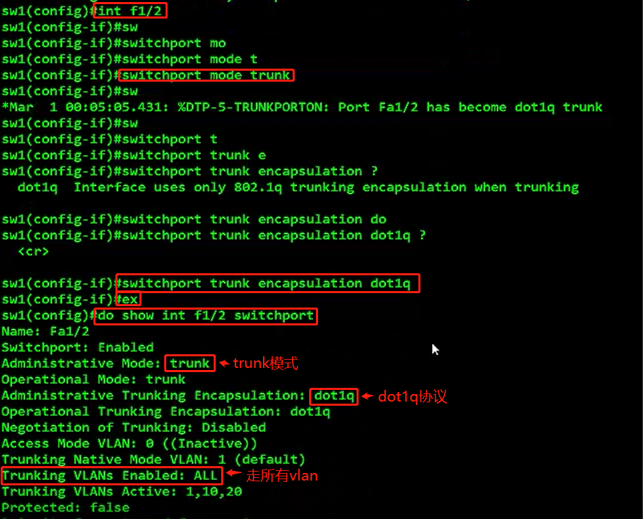 Trunk链路的配置、以太网通道的作用及实验（全程操作，可跟做！）_石头城云计算笔记的博客-CSDN博客_trunk链路的配置