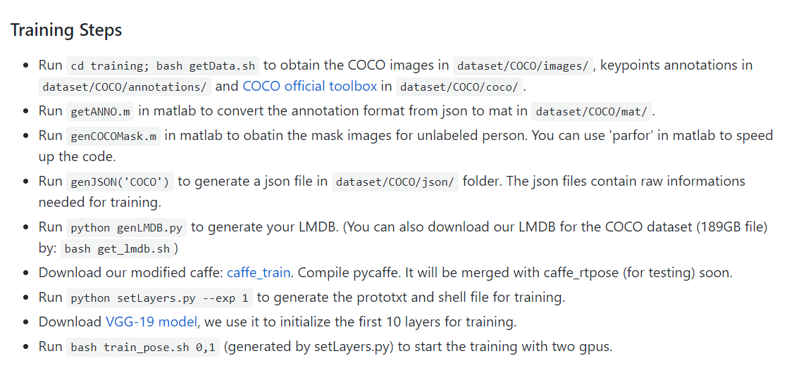 Realtime Multi-Person Pose Estimation OpenPose 训练COCO数据集体_openpose数据集coco-CSDN博客