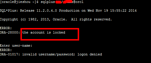Oracle 用户解锁之后总被锁住_oracle 解锁了表一执行sql语句又被锁了-CSDN博客